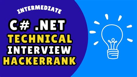 C Net Hackerrank Technical Interview Question Intermediate Youtube