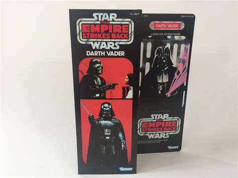 Reproduction Vintage Star Wars The Empire Strikes Back 12 Prototype Darth Vader Box And Inserts