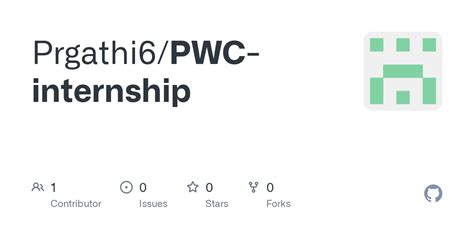 GitHub Prgathi PWC Internship