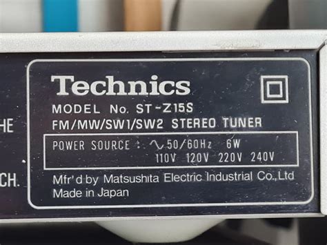 Technics ST Z15S Stereo FM AM Tuner Audio Other Audio Equipment On Carousell