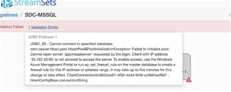Ingestion To Azure Mssql Using Sdc Streamsets Community