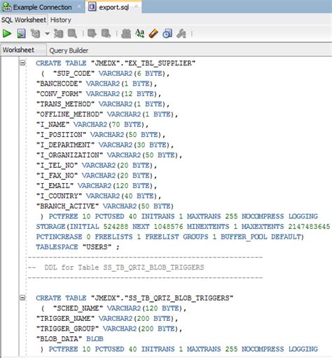 การ Export Table จากฐานข้อมูล Oracle ด้วย Sql Developer Programming