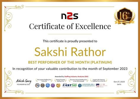 Sakshi Rathore On Linkedin Net2source Bestperformerofthemonth Rewardsandrecognition Rnr…