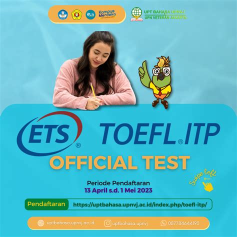 Toefl Itp Test Pusat Bahasa Upnvj — Fakultas Ilmu Sosial Dan Ilmu Politik Upn Veteran Jakarta