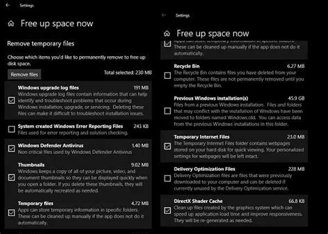 Free Up Disk Space Via Windows 10 Settings Rdickspace