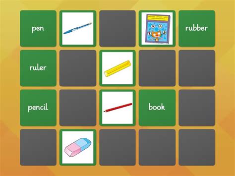 Fandf1 Unit 1 Classroom Obj Matching Pairs