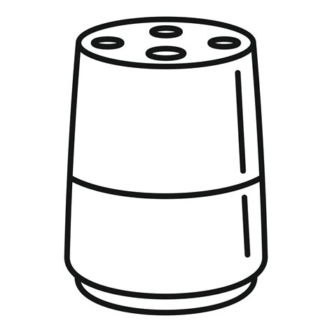 Audio Smart Speaker Icon Outline Style 14613873 Vector Art At Vecteezy