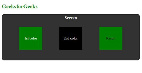 Less Js Color Blending Screen Function GeeksforGeeks