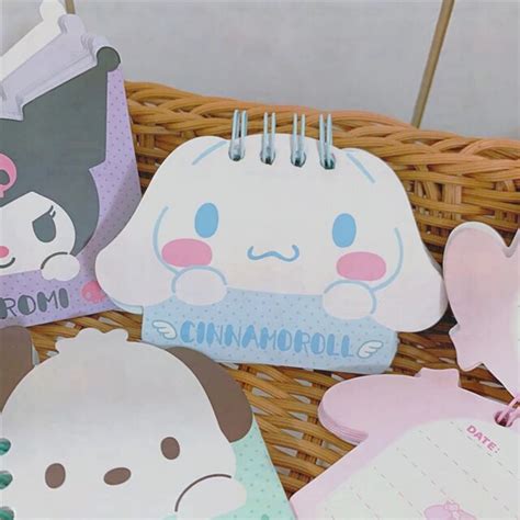 Mini Die Cut Sanrio Spiral Notepad Rainbow Cloudz