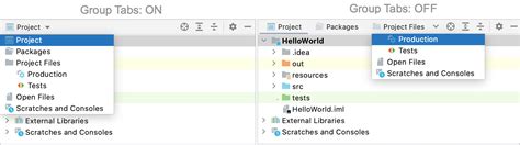 プロジェクトツールウィンドウ IntelliJ IDEA