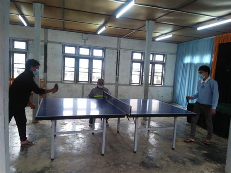 ဖလမ်းမြို့ လူထုအခြေပြုဗဟိုဌာန Community Centre ခန်းမ၌ စားပွဲတင်တင်းနစ်ပြိုင်ပွဲ ကျင်းပ