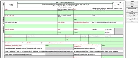 How To File Itr 5 Form Online