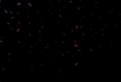 Dark Purple Vector Pattern With Gender Elements 17756469 Vector Art At Vecteezy