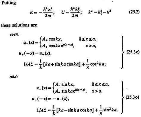 Wave Function Solution Of A Rectangular Well Potential • Physics Forums