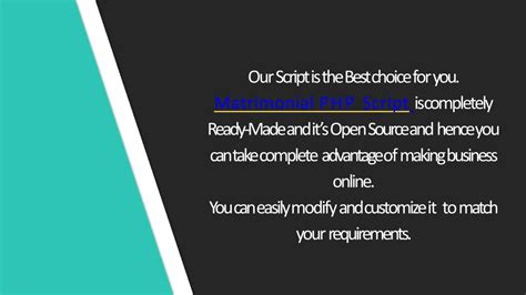 Ppt Best Readymade Matrimonial Clone Script Powerpoint Presentation