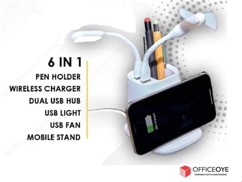 Modern Black USB Hub Stationary Pen Mobile Holder At Piece In Chennai