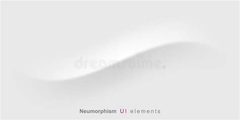 Neumorphism Style Liquid Interface Background Stock Vector