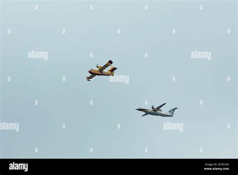 More Than A Hundred Aircraft Helicopters And Planes Flew Over The Capital For The July 14