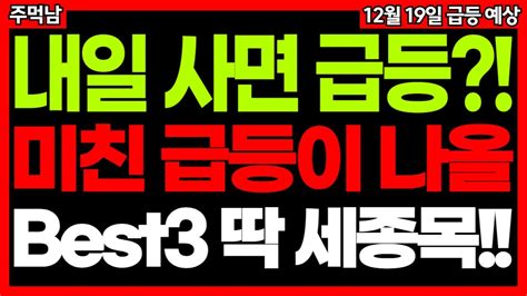 내일 사면 급등 Best3 우원식관련주 이재명관련주 트럼프 신규상장주 테슬라관련주 급등주 주식추천 종목추천 단타 추천주 주식차트 주먹남 에스오에스랩 12월 19일 급등