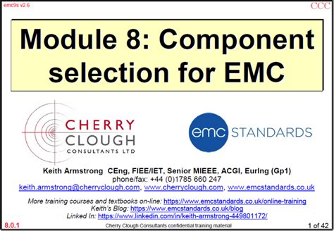 8 Component Selection For Emc Updated Jan 2021 Emc Standards