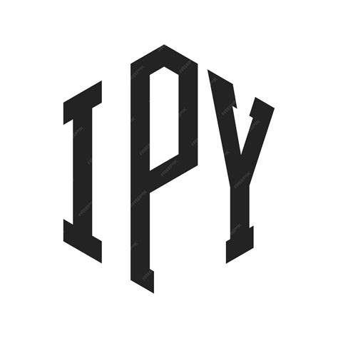 Premium Vector Ipy Logo Design Initial Letter Ipy Monogram Logo Using Hexagon Shape