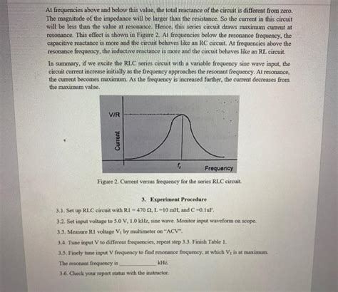 Solved Lab 10 LC Series Resonance 1 Introduction In This Chegg Com