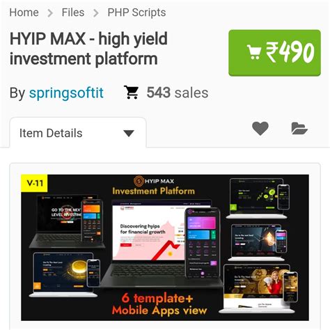 Hyip Max Investment Script Scriptkart