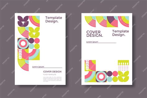 추상적 인 기하학적 모양 패턴 Bauhaus 최소한의 예술 디자인 배경 현대 원형 삼각형 및 사각형 Bauhaus 패턴 배경 포스터 및 유행을 커버 무료 벡터