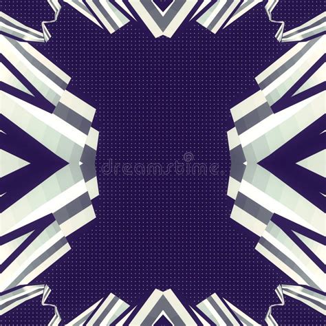 Symmetrical Pattern For Concept Design Minimal Art 3d Rendering
