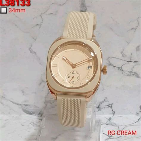 Jual Bisa Cod Jam Tangan Wanita Foxx L Rubber Body Segi Tanggal Aktif Include Box Analog