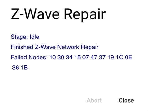 z wave repair errors novice help hubitat