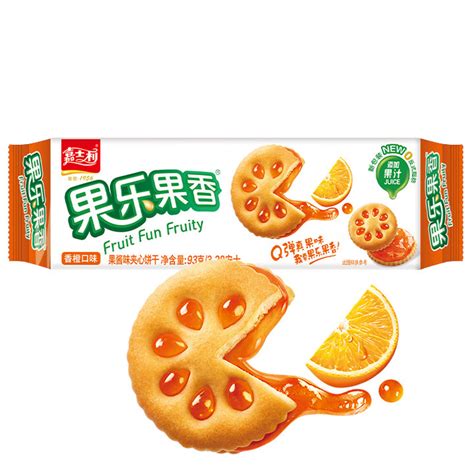 嘉士利 果乐果香果酱水果轻食果纤维夹心小圆饼干 早餐饼干代餐饱腹食品 果乐果香夹心饼干香橙味93g【图片 价格 品牌 报价】 京东