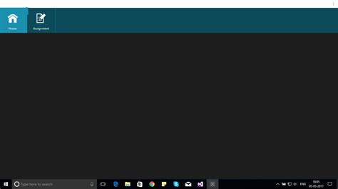 Top Navigation Bar Using Xaml