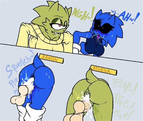 Rule 34 2girls Artist Signature Athena Fanon Athena Sonictale32