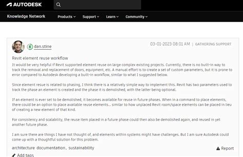 Bim Chapters Vote For This Revit Idea Revit Element Reuse Workflow