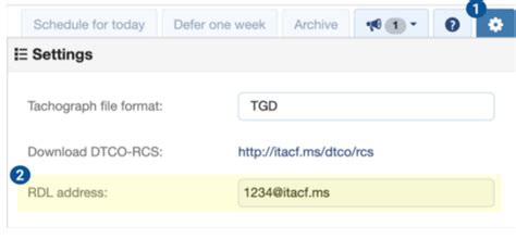 Where Do I Find The Rdl Address For Tachograph Geotab Knowledge Article