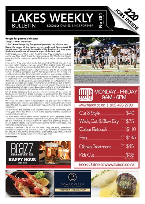 Issue 884 Lakes Weekly Bulletin