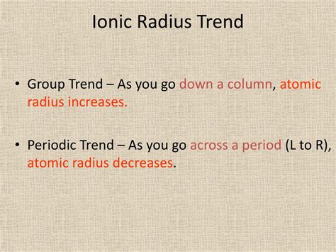 The Periodic Table Trends Ppt Download