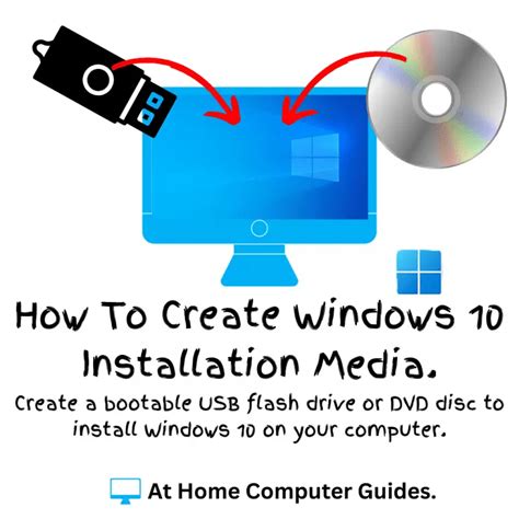 Windows 10 Installation Media At Home Computer