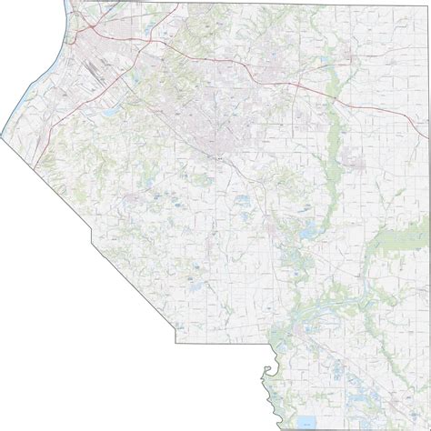 St Clair County Map Illinois Us County Maps