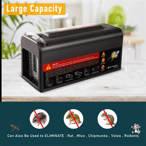 PIMAG Electric Rat Trap, Humane Mouse Traps Indoor for Homes No See ...