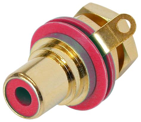 Phono Socket Chassis Red Rean Cpc