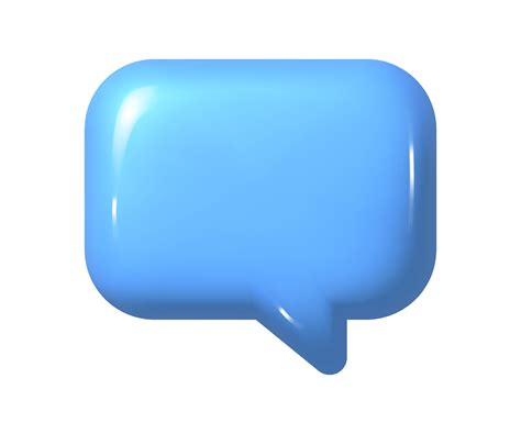 3d Illustration Of Blue Realistic Speech Bubble Icon Mesh Vector Talking Cloud Glossy Chat