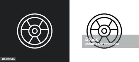 흰색과 검은색의 핵 윤곽선 아이콘입니다 웹 모바일 앱 및 Ui에 대한 Army 컬렉션의 핵 평면 벡터 아이콘입니다 과학에 대한 스톡 벡터 아트 및 기타 이미지 Istock