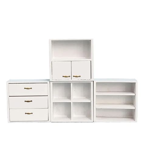 Имитация игрушечная мебель Топ миниатюрный шкафчик 1 12 мини кукольный домик шкаф милый дом мини