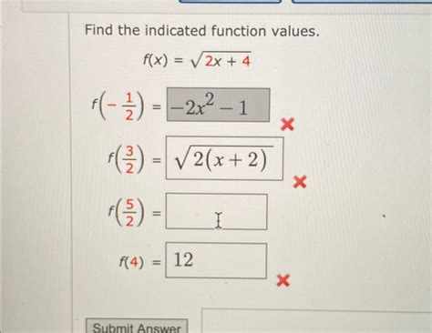 Solved Find the indicated function | Chegg.com
