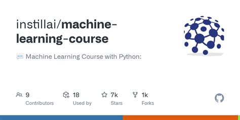 Github Instillai Machine Learning Course Speech Balloon Machine Learning Course With Python