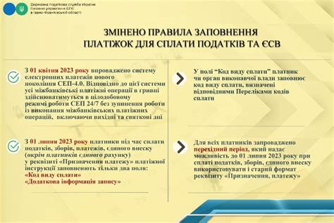 Змінено правила заповнення платіжок для сплати податків зборів та ЄСВ ЮРЛІГА