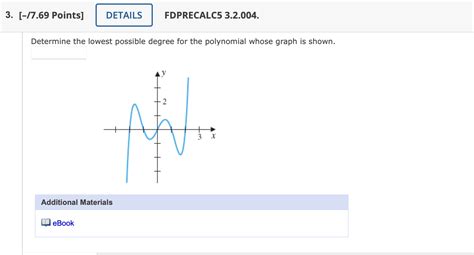 solved determine the lowest possible degree for the