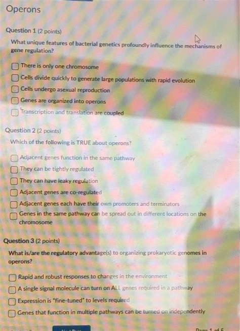 Solved What Unique Features Of Bacterial Genetics Profoundly